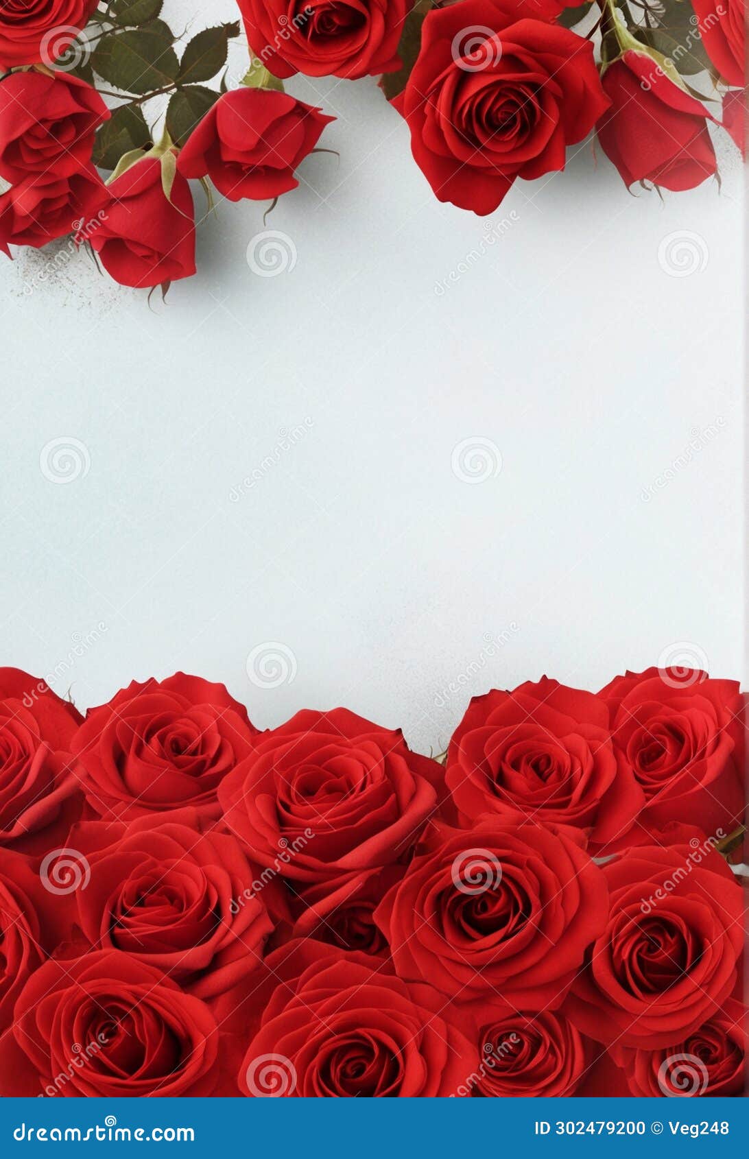 Background with Red Roses. AI Stock Illustration - Illustration of ...