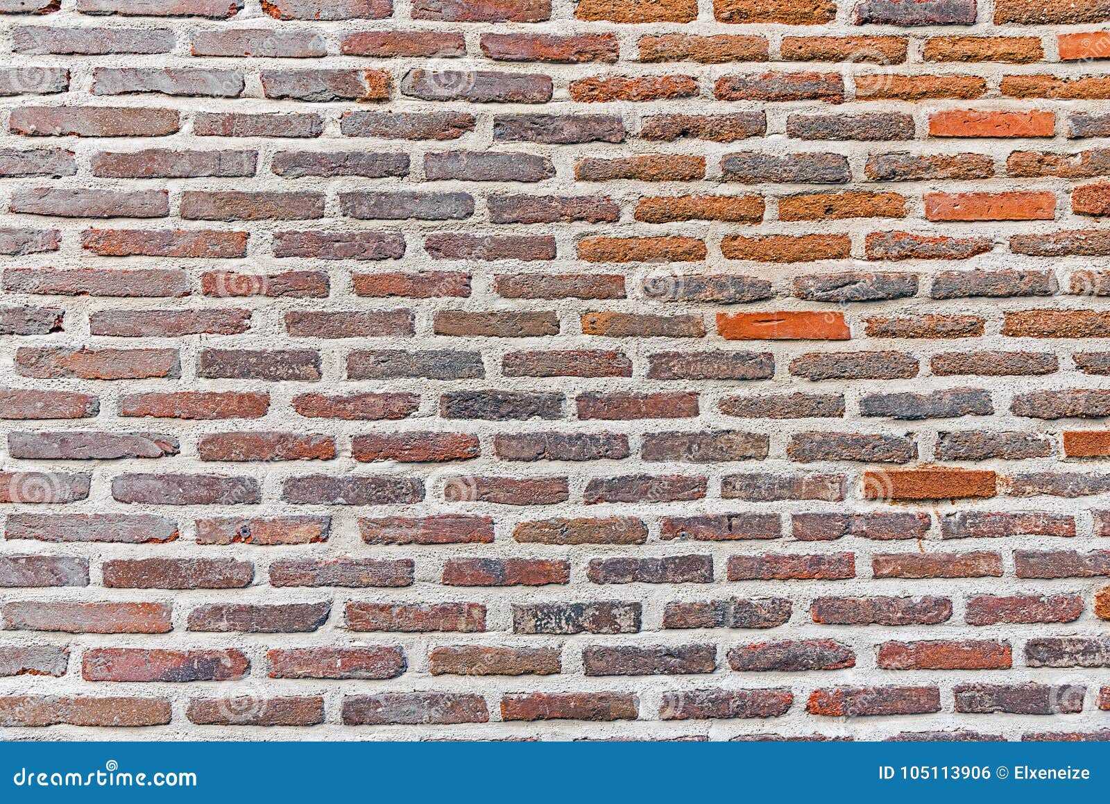 Background from a Red Rugged Brickwall Stock Photo - Image of ...