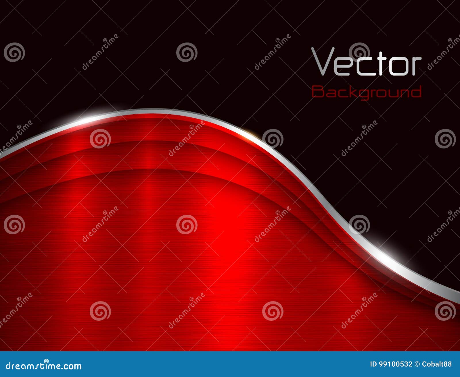 Background Red Silver Metallic Stock Vector - Illustration of highlight ...