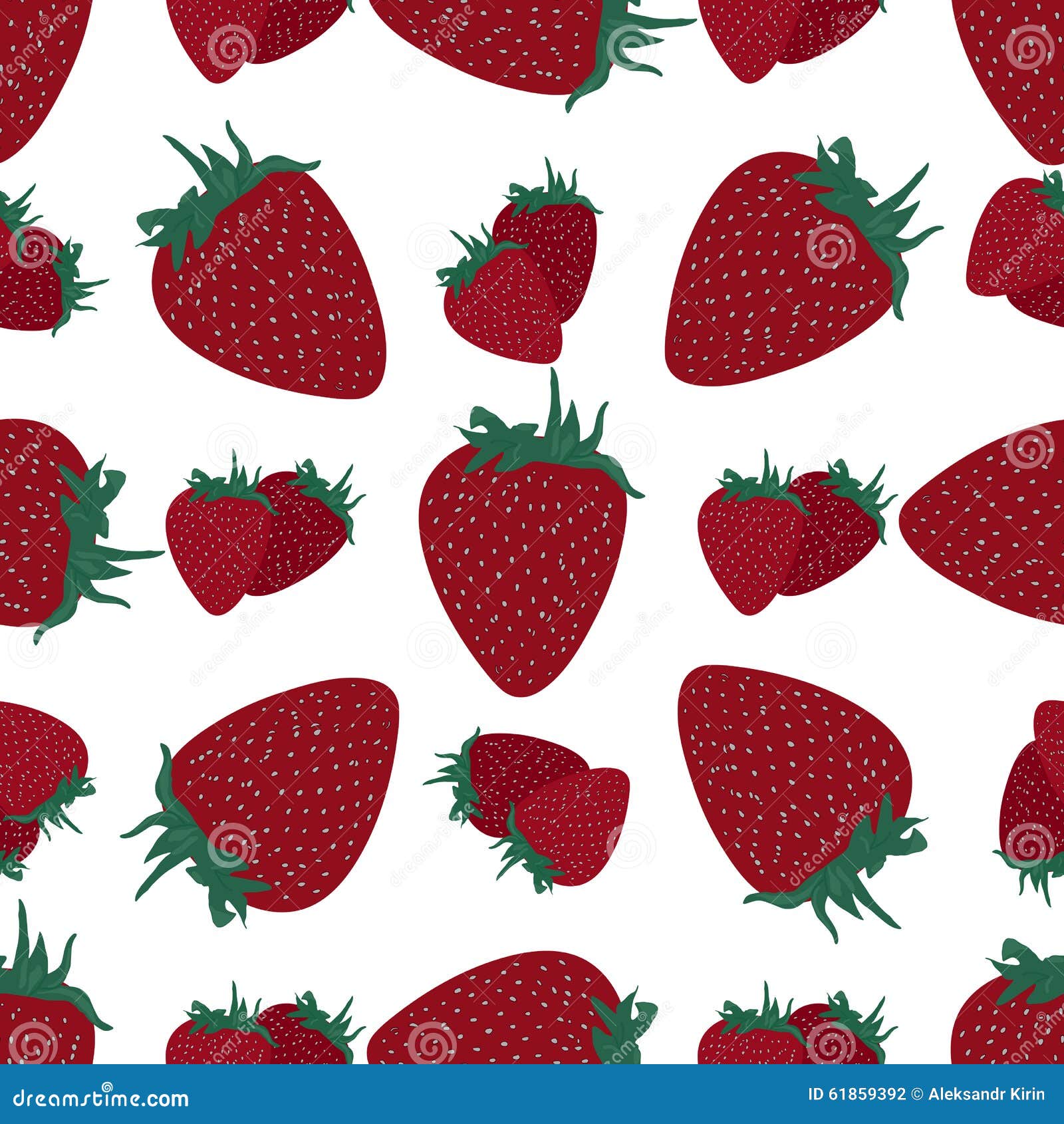 Background red strawberry stock vector. Illustration of crop - 61859392