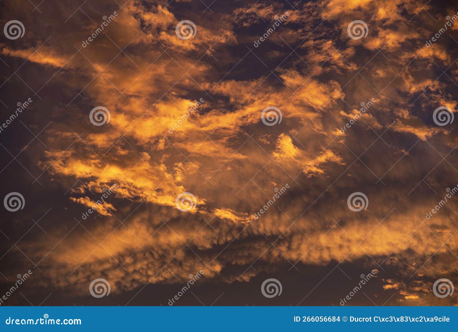 Background of a Red Sunset with Clouds Stock Photo - Image of light ...