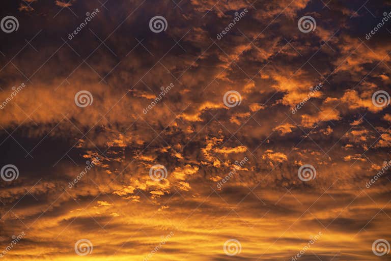 Background of a Red Sunset with Clouds Stock Image - Image of texture ...