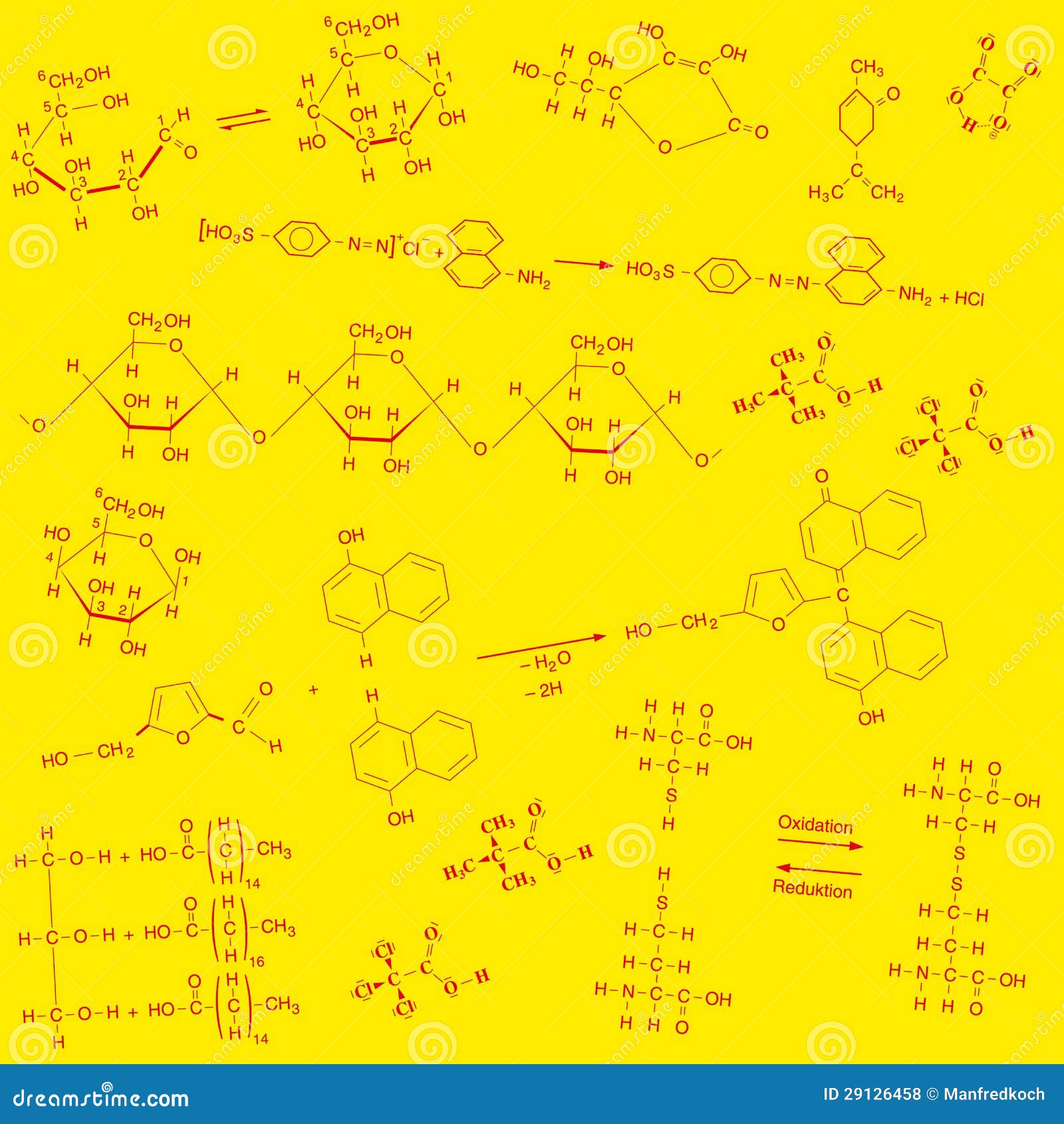 Background Red Yellow Chemical Stock Vector - Illustration of sciences ...