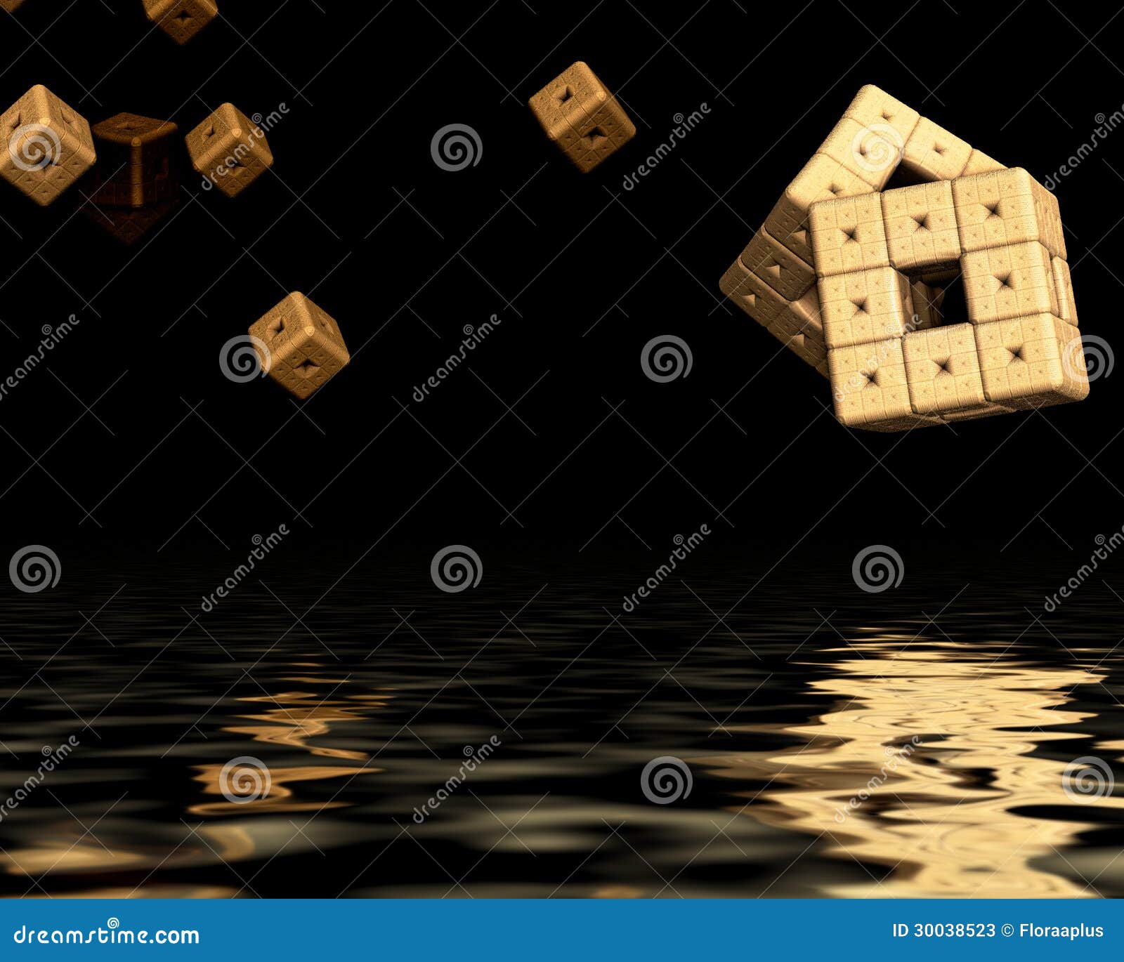 Reflection Geometry in Space Stock Illustration - Illustration of ...