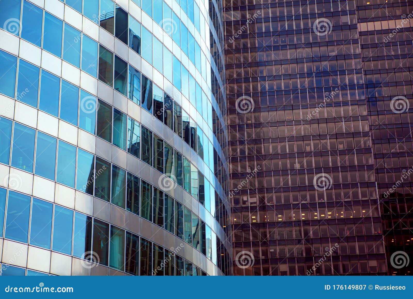 Skyscraper windows stock image. Image of abstract, facade - 176149807