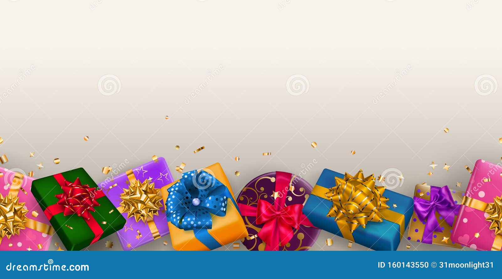 Background with Repeating Gift Boxes Stock Vector - Illustration of ...