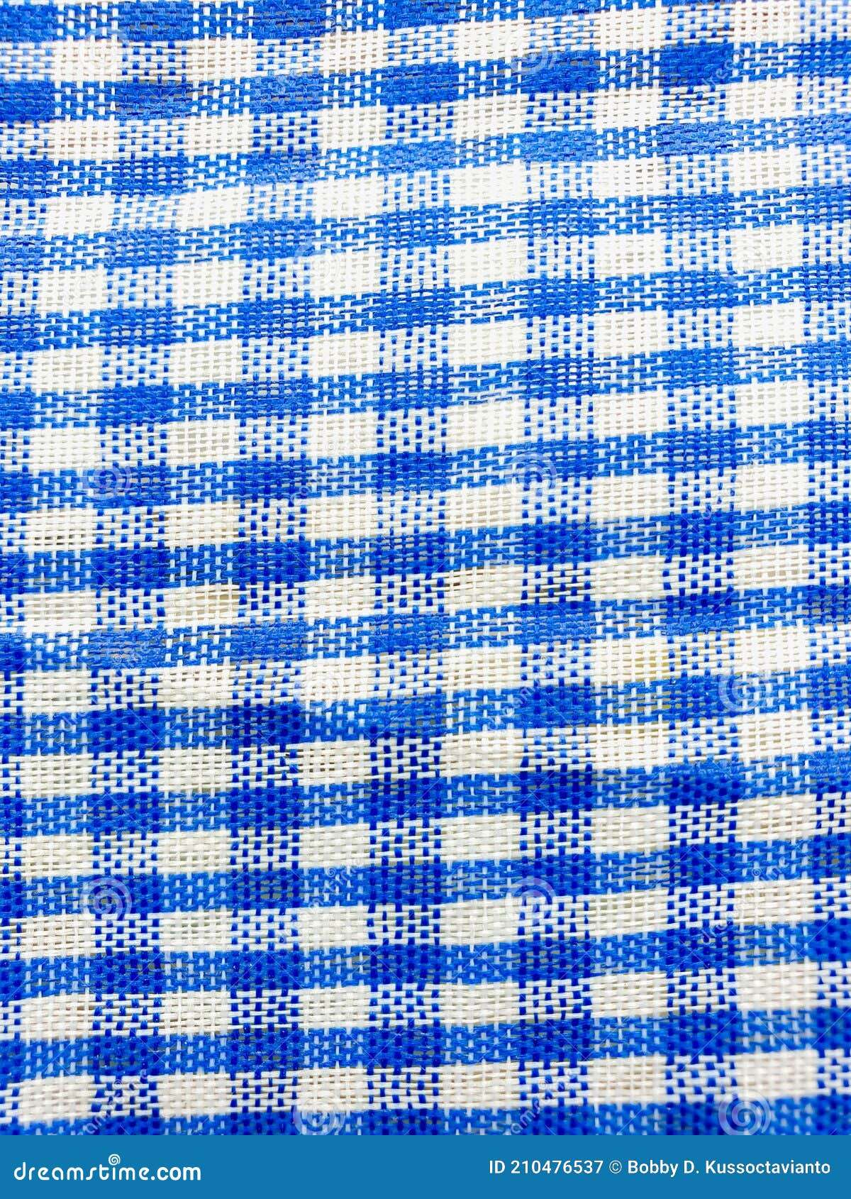 A Background with a Repeating Pattern of Blue White Checkered Cloth ...