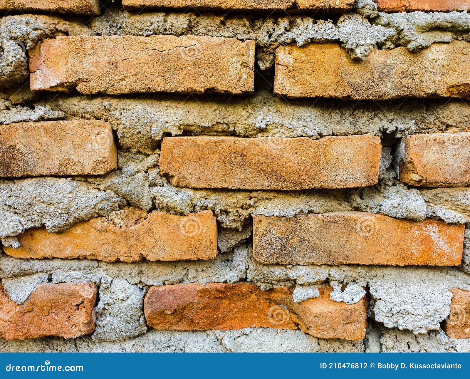 A Background with a Repeating Pattern of a Brick Wall Surface Stock ...