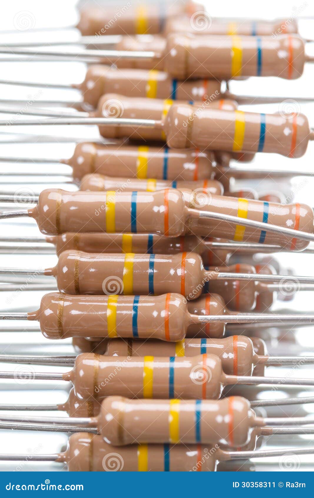Background of resistors stock image. Image of closeup - 30358311