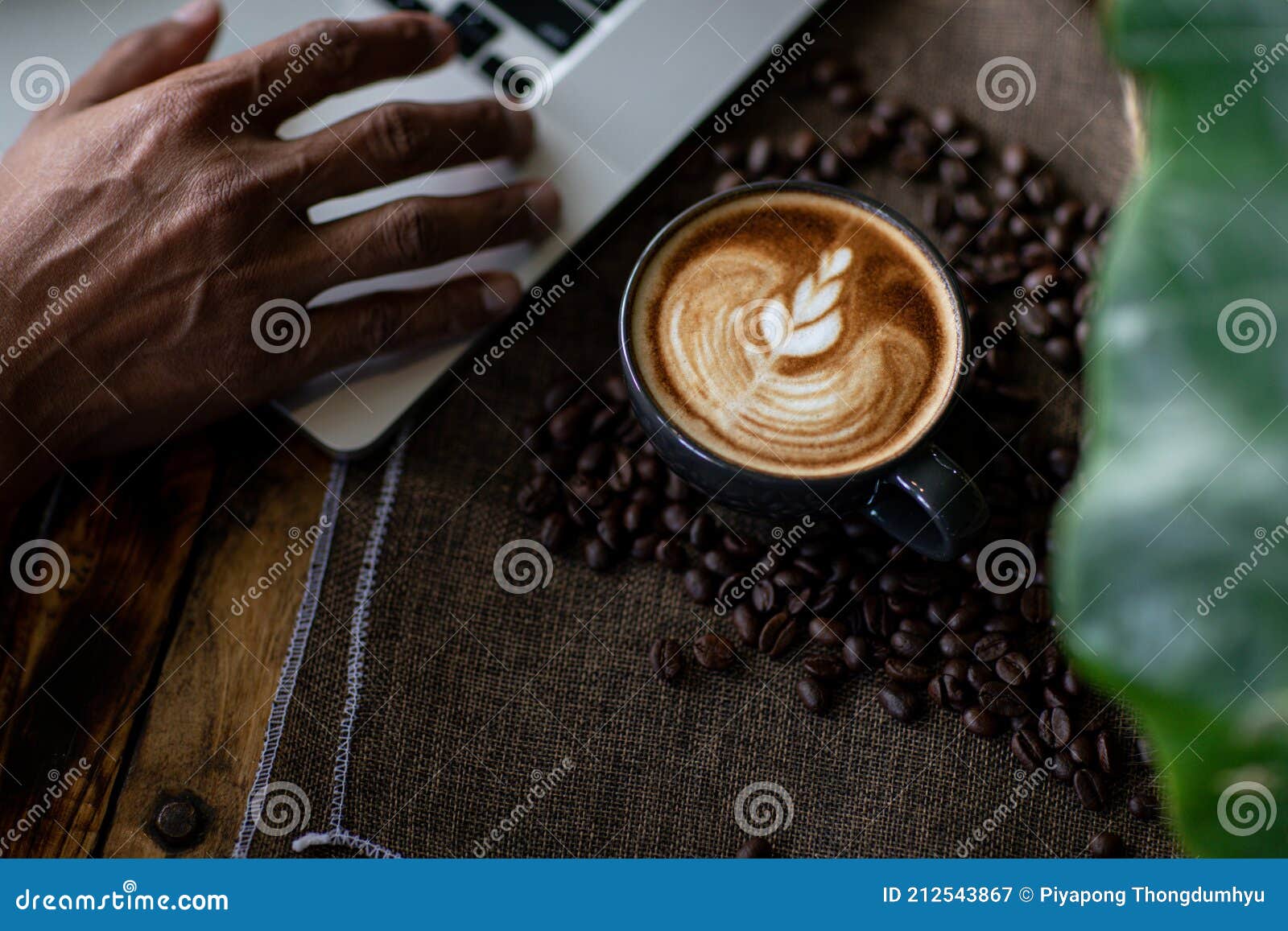 Rest and Enjoy Coffee at a Coffee Shop. Stock Image - Image of ...