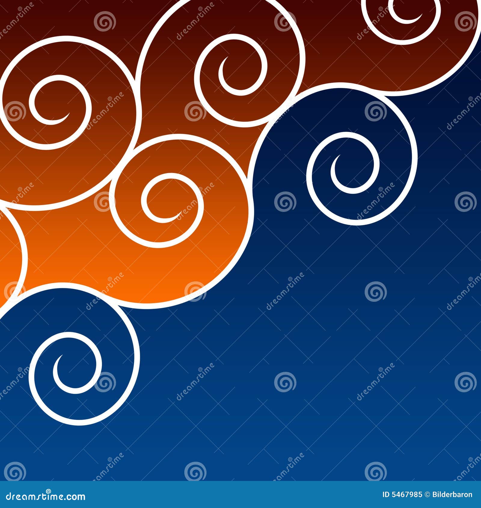 Background Retro Blue and Orange Stock Illustration - Illustration of ...