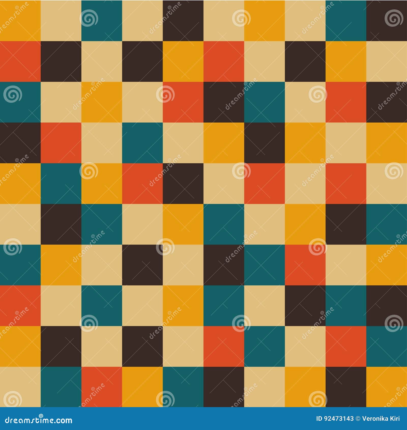 Background of Retro Squares Stock Illustration - Illustration of green ...