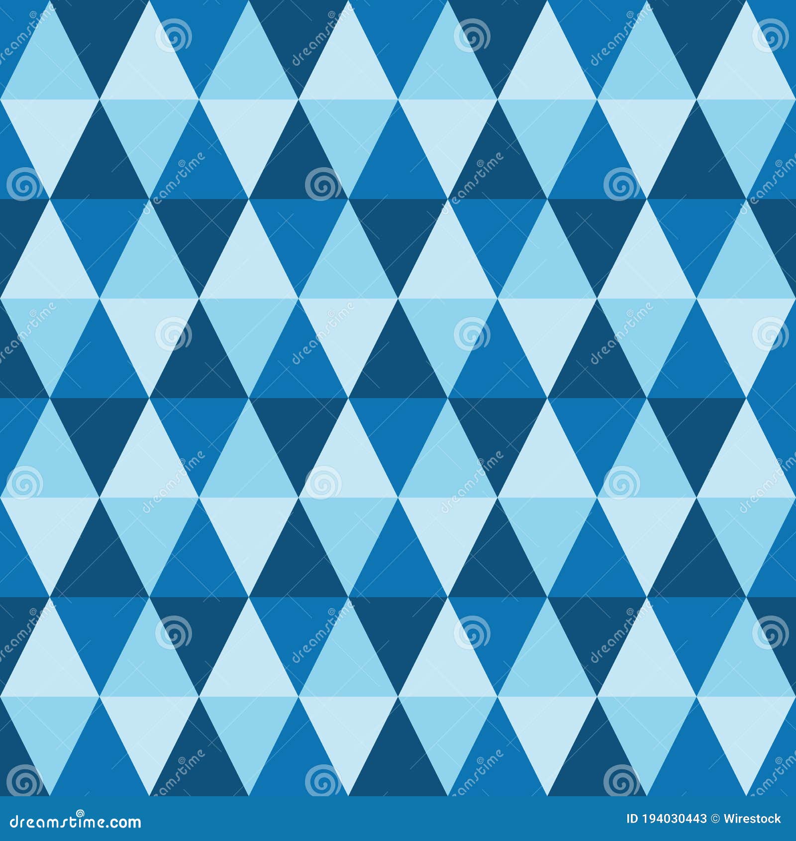 Background with Rhombus Shapes in the Shades of Blue Stock Illustration ...