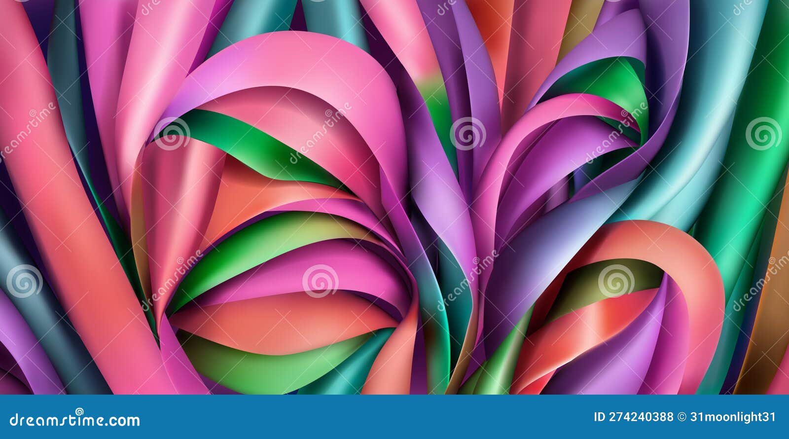 Background of ribbons stock vector. Illustration of intertwined - 274240388