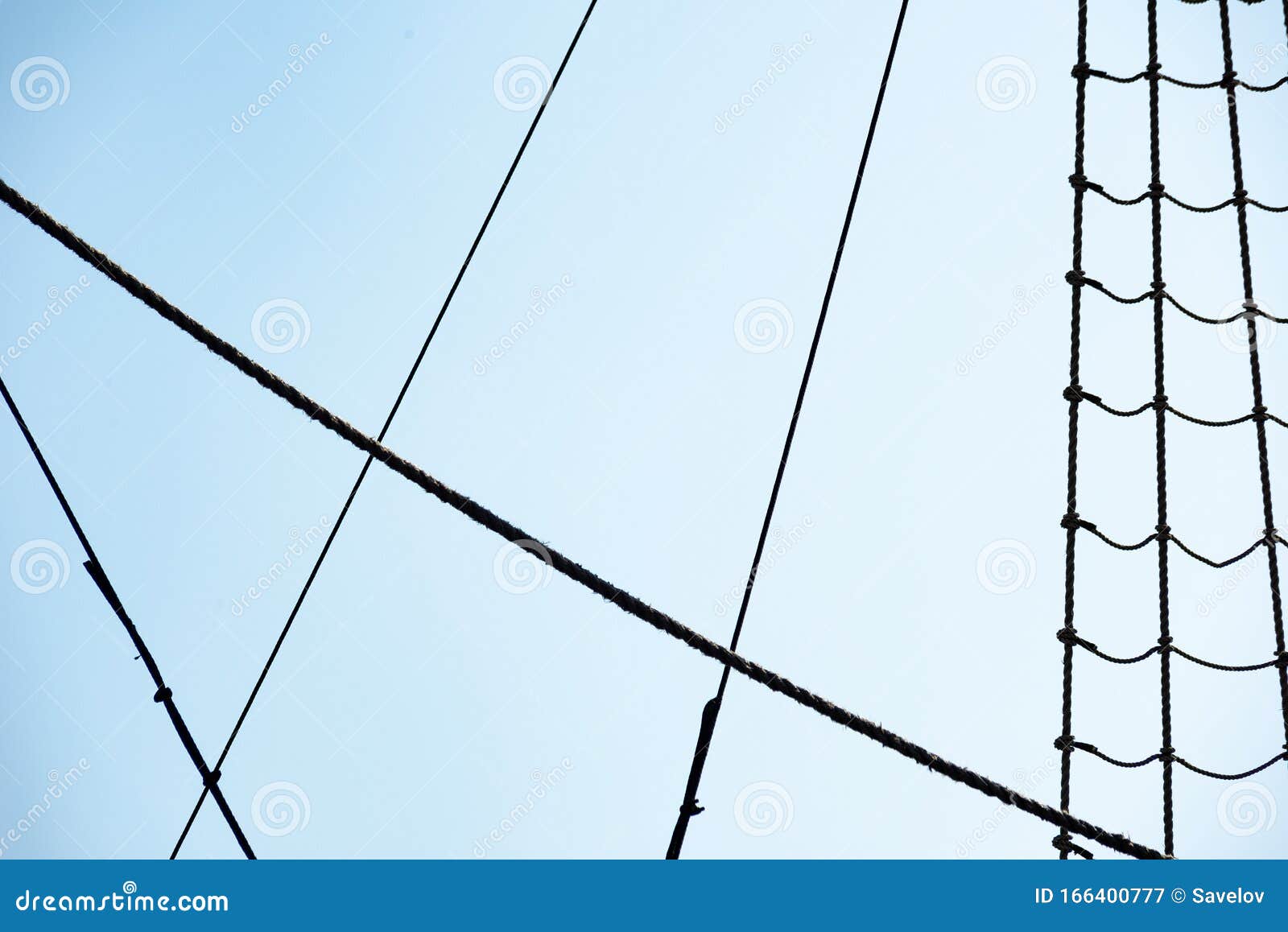 Background from Rigging Rope System Stock Image - Image of travel, wood ...