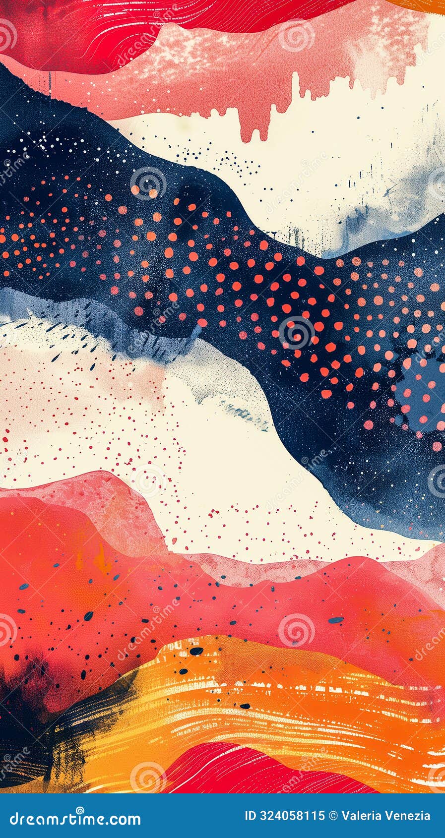 Background with Risograph Print Effect. Vertical Size, AI Generated ...
