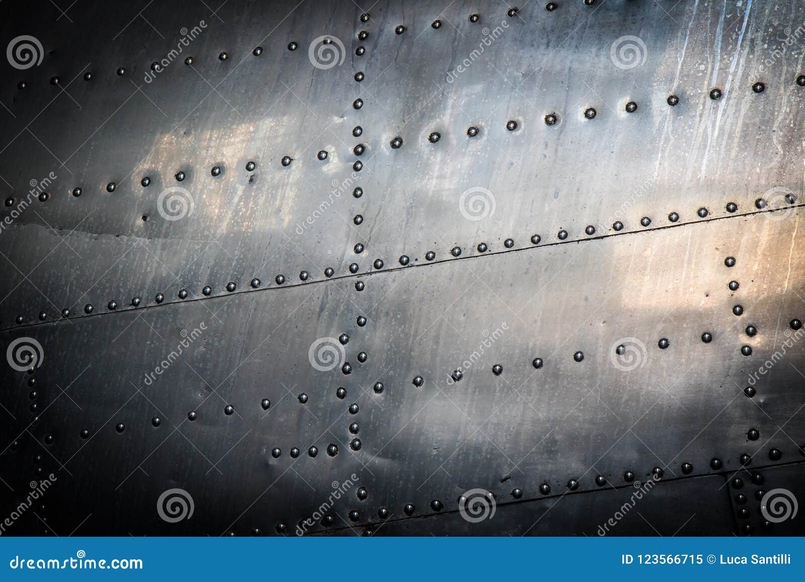 Background of Riveted Steel Stock Image - Image of shiny, design: 123566715