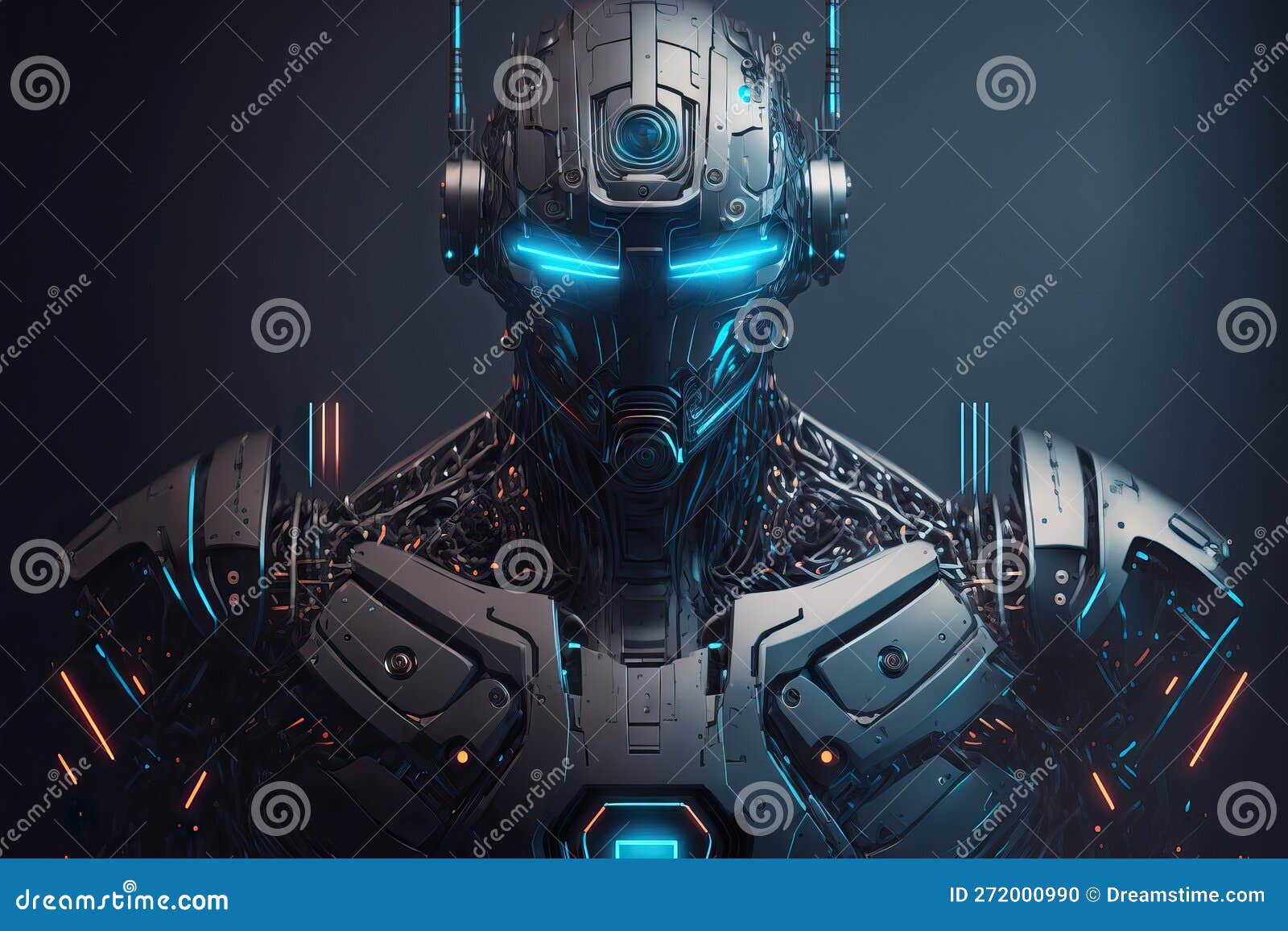 Background Robotic Process Automation, AI Data Analysis, and Cyborg ...