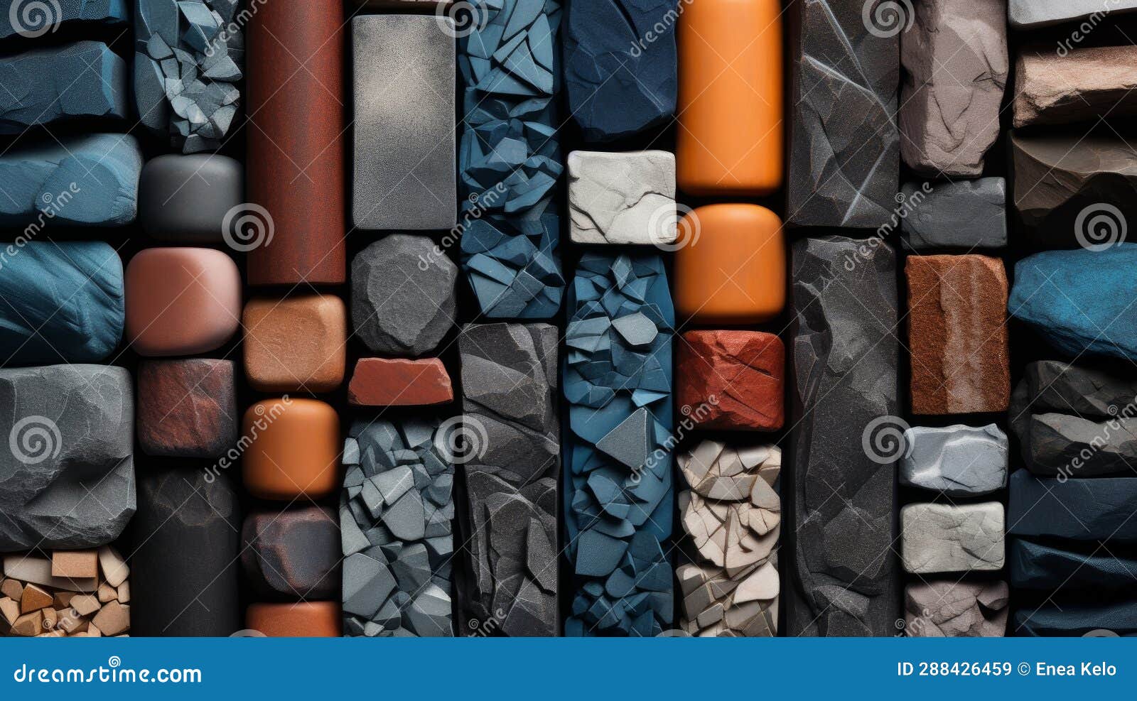A Background of Rocks in Different Colors Stock Illustration ...