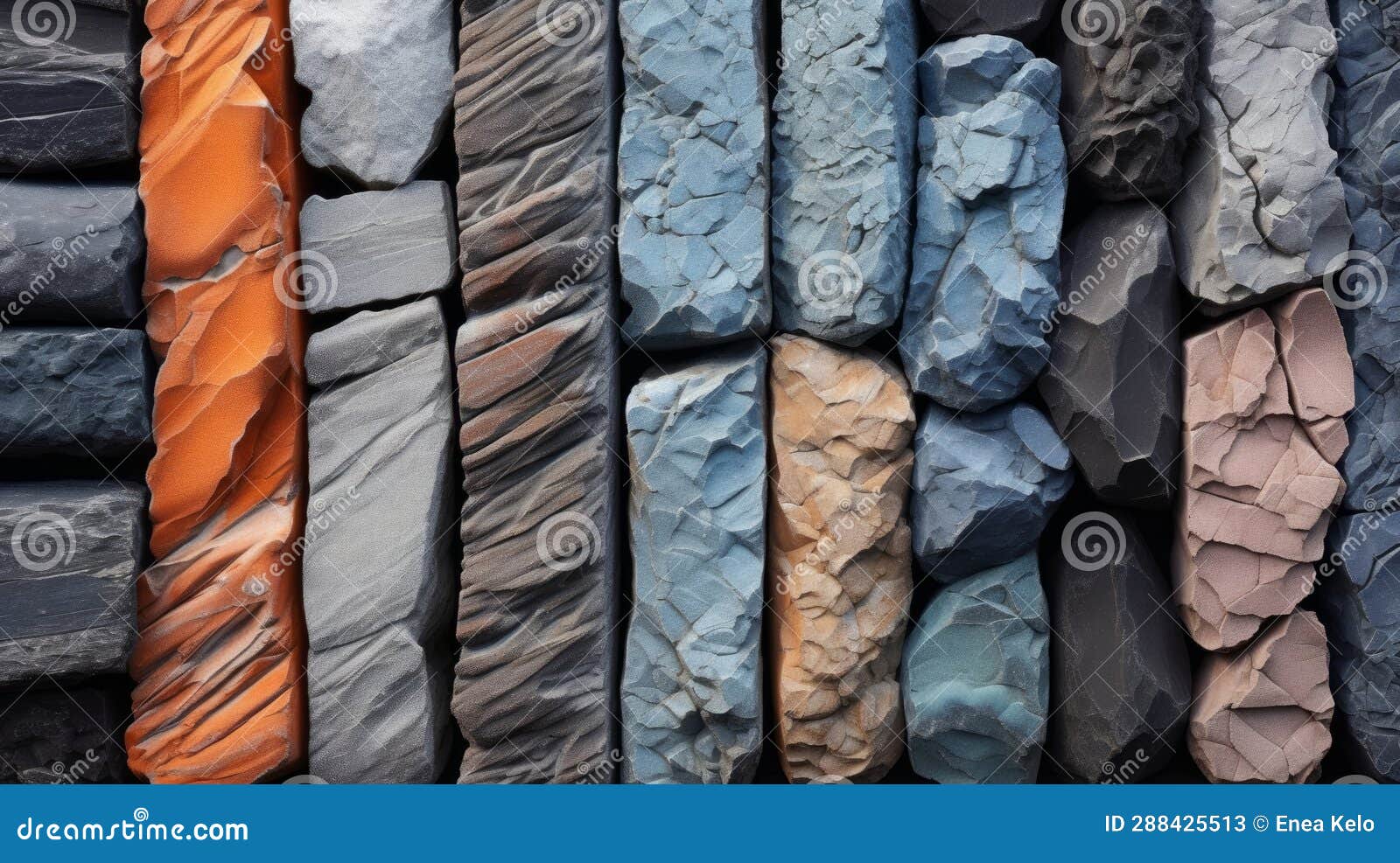 A Background of Rocks in Different Colors Stock Illustration ...
