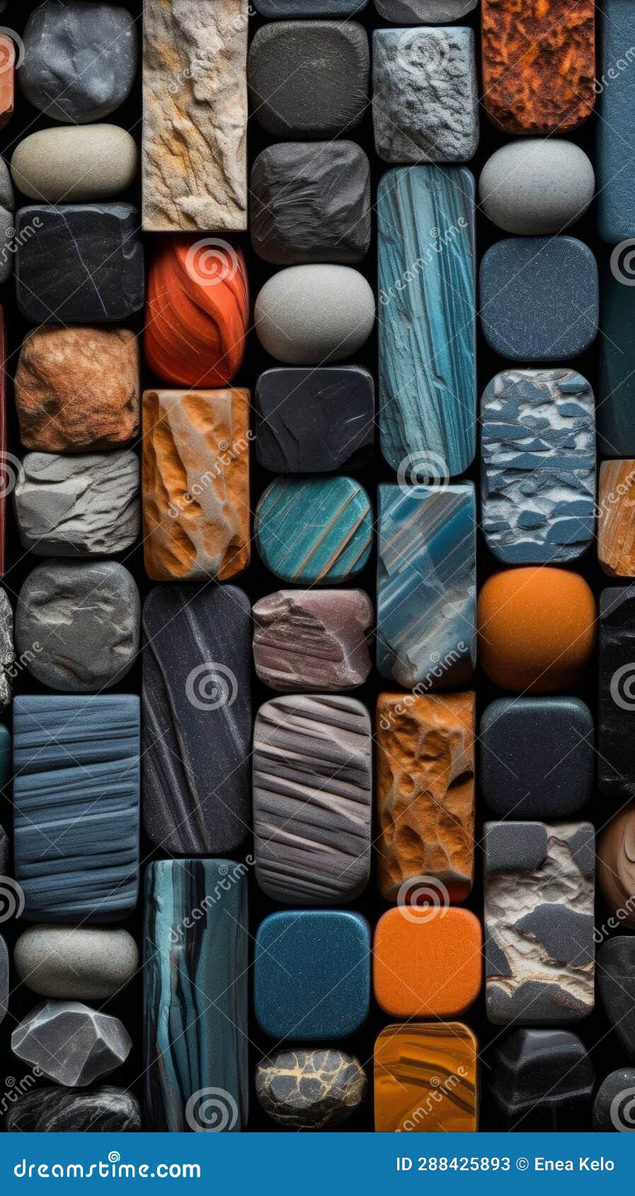 A Background of Rocks in Different Colors Stock Illustration ...