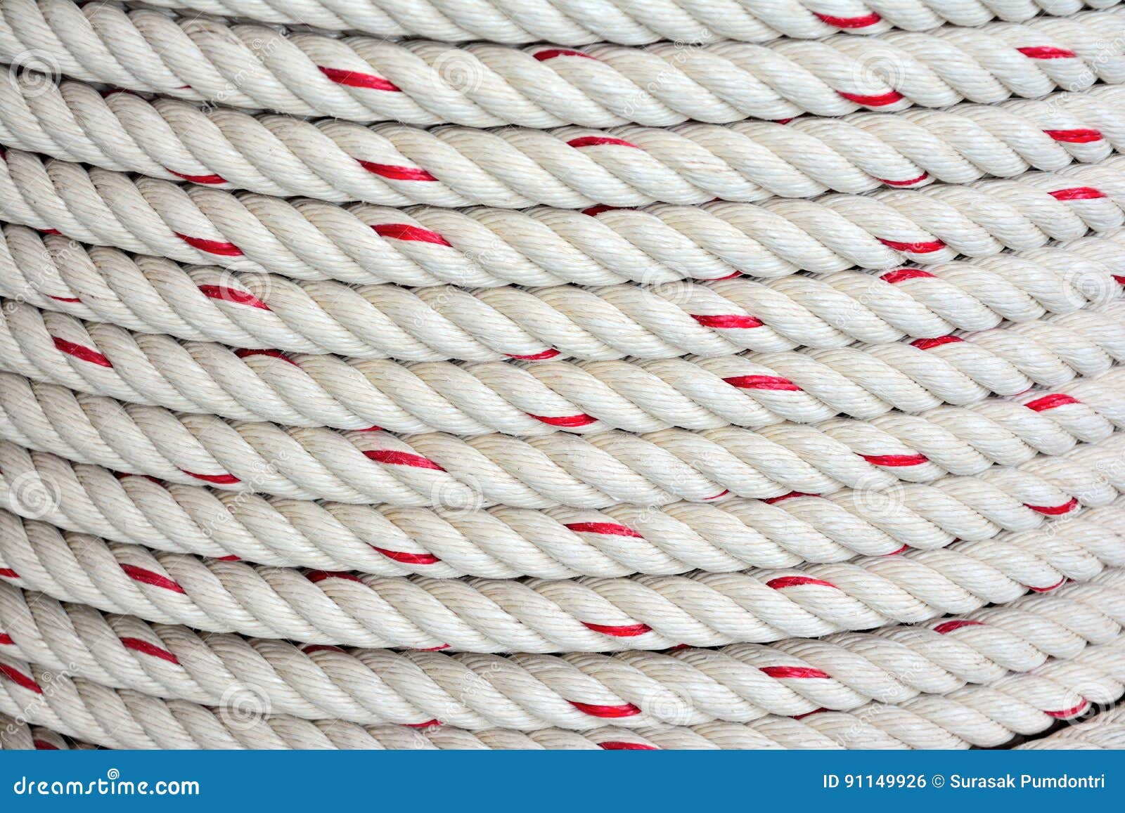 Background of Roll of Rope. Texture Rope Closeup. Stock Photo - Image ...