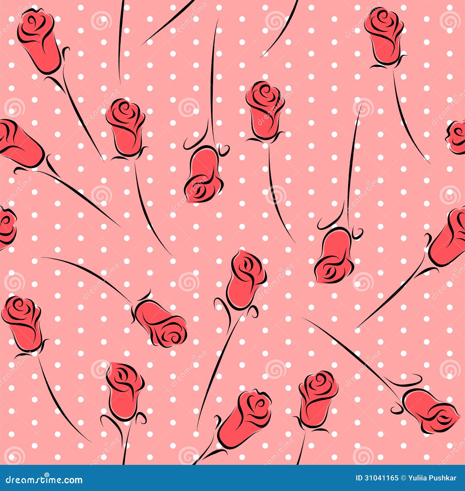 Background with roses stock vector. Illustration of curve - 31041165