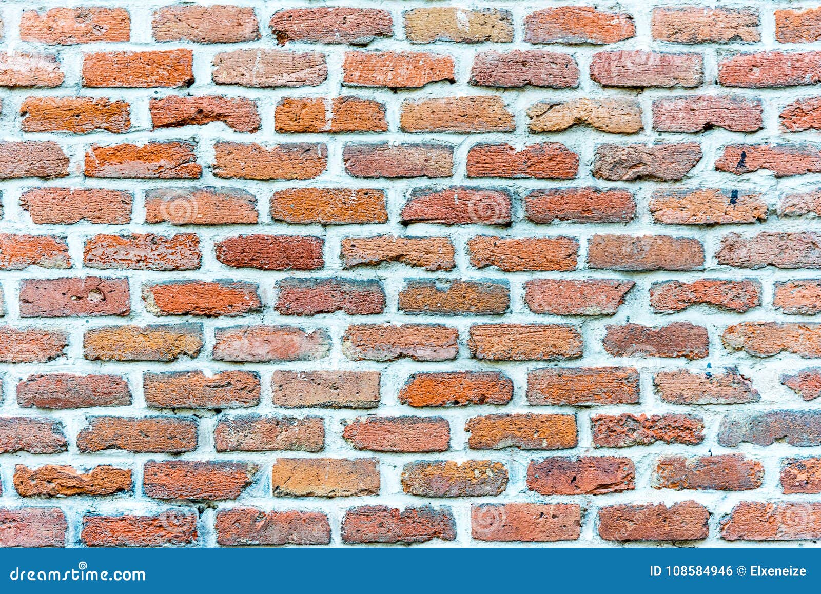 Rough red brickwall stock photo. Image of house, solid - 108584946
