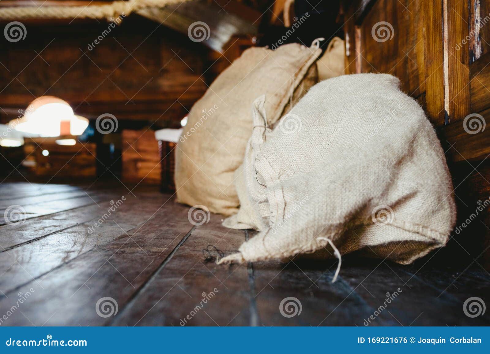 Background of Rough Sack Cloth with Aged Texture. Stock Photo - Image ...