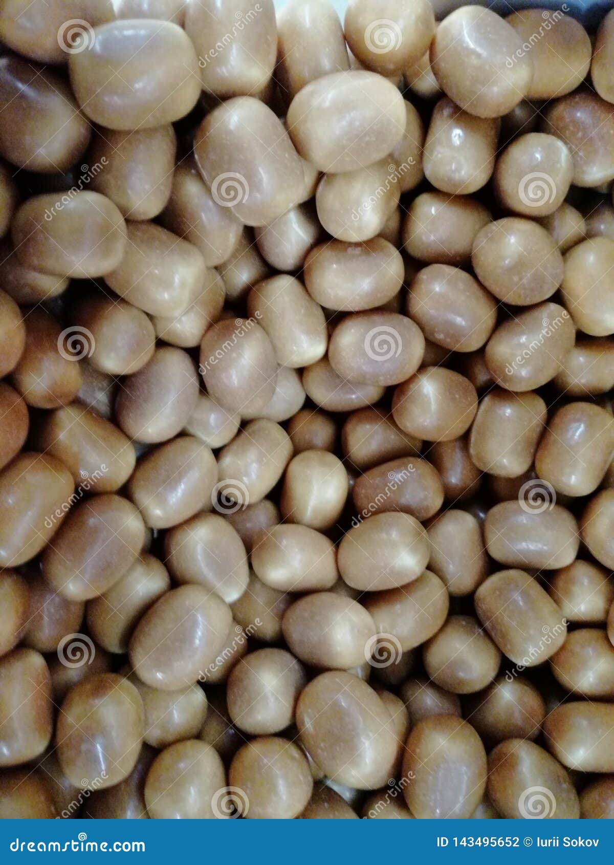 Background of Round Candy Brown Stock Photo - Image of bean, nature ...