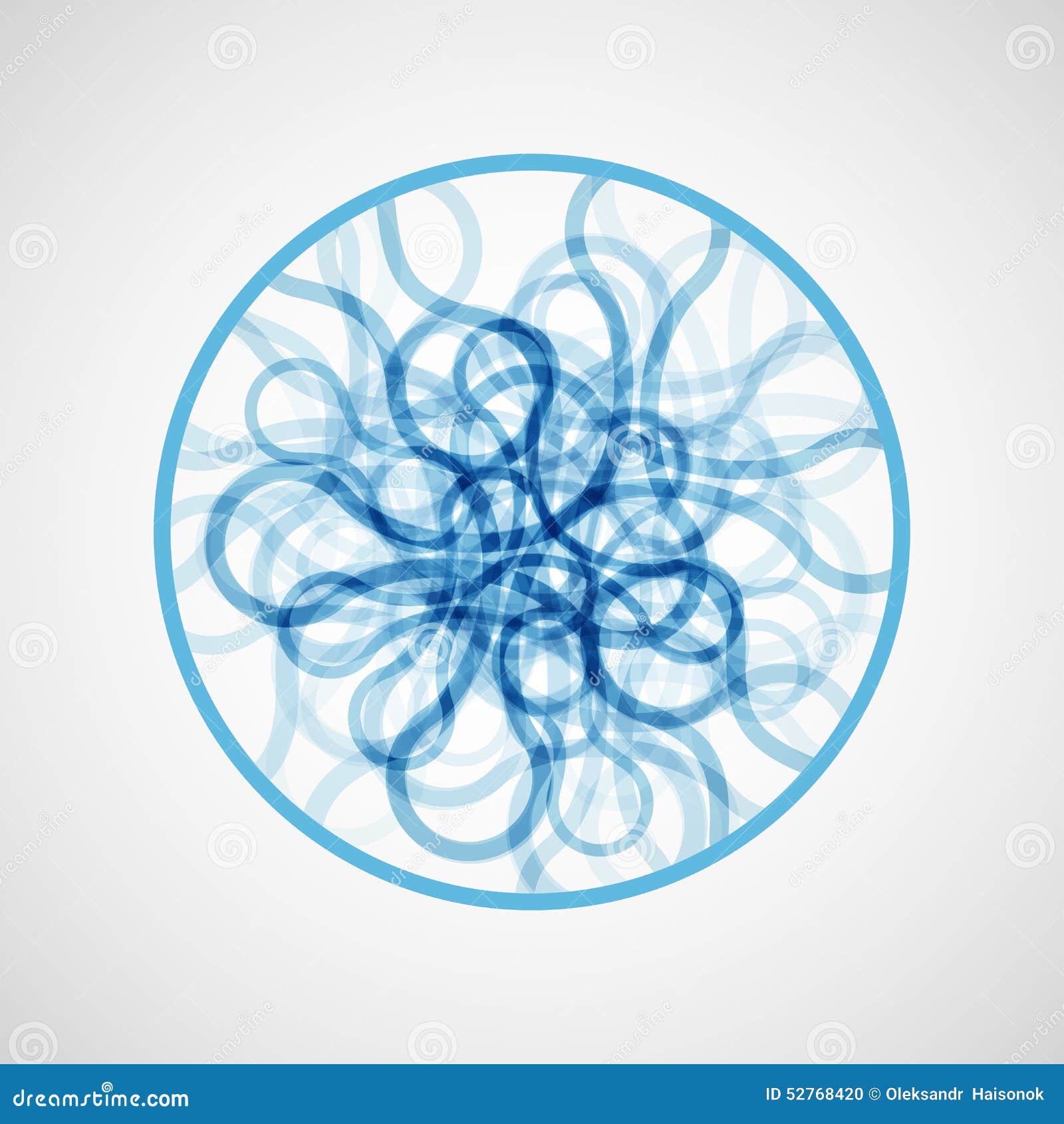 Background with a Round Molecular Structure Eps Stock Vector ...