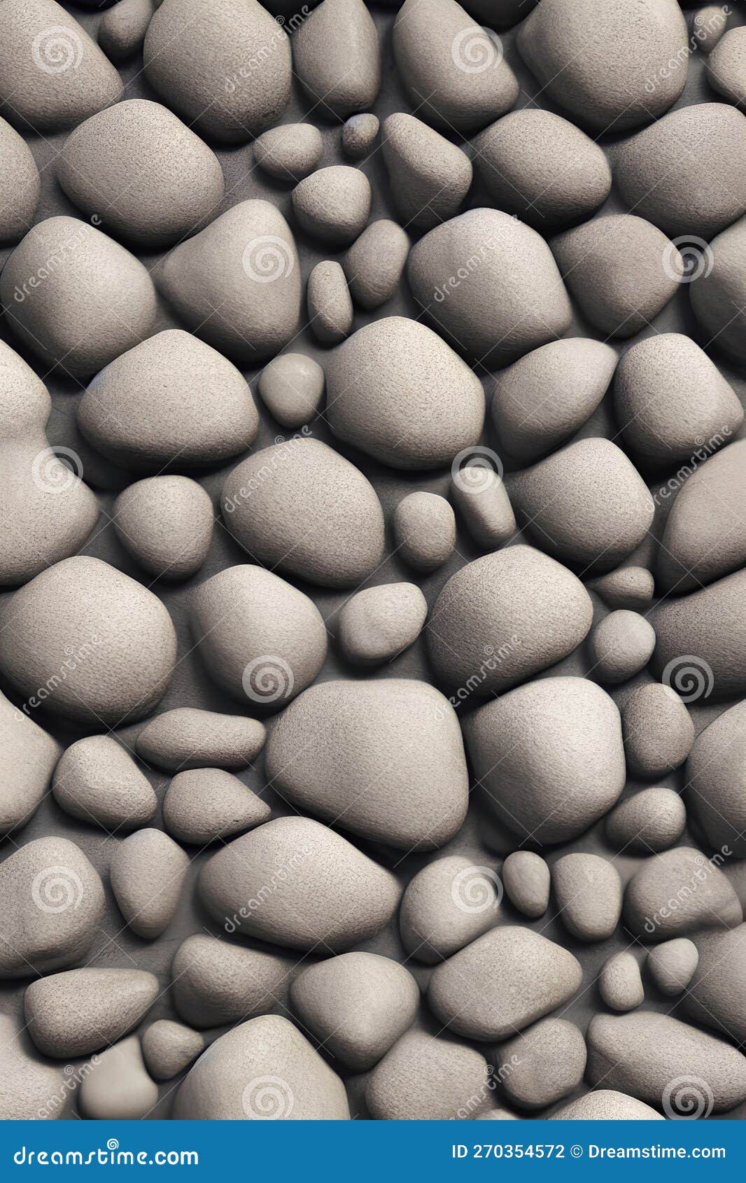 Background from Round Pebbles Pattern, 3d Rounded Small Stones Pattern ...