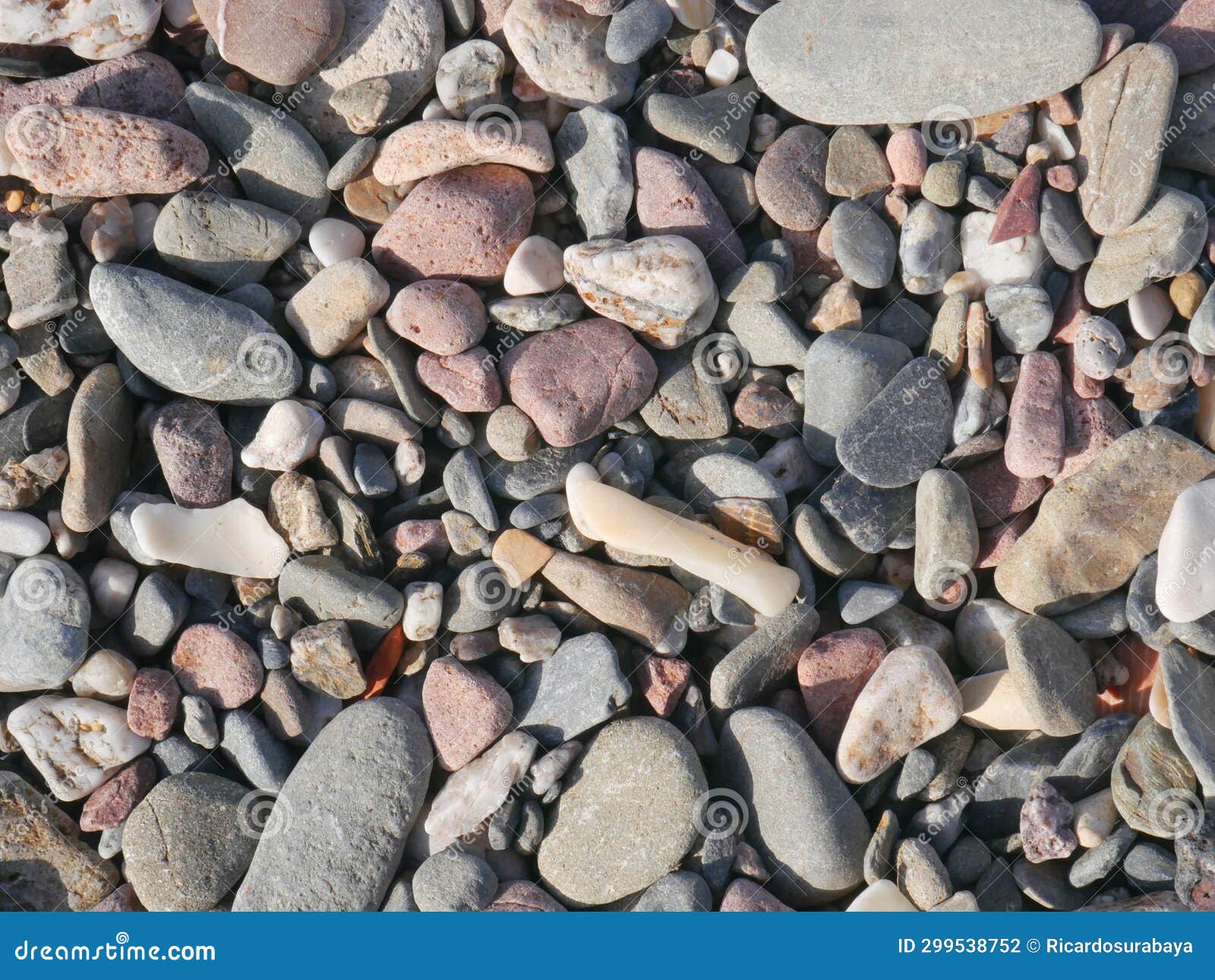 Background of Round Stones on the Beach Seashore Stock Photo - Image of ...