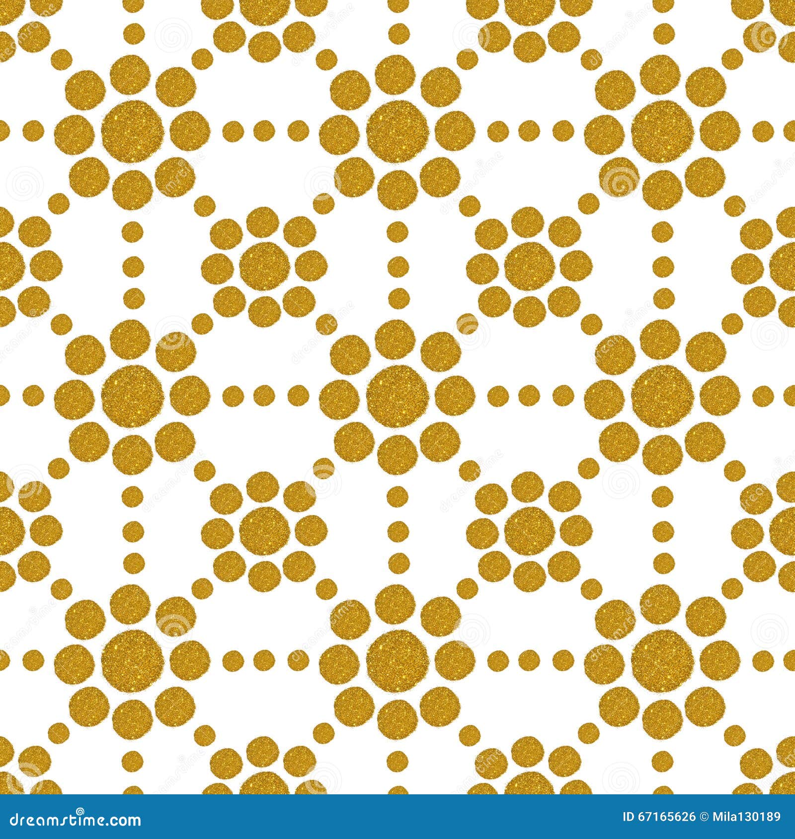 Background with Rounds of Golden Glitter, Seamless Pattern Stock Photo ...