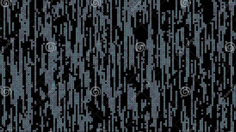 A Background of Rows of Small Multi-colored Squares. Pixel Graphics ...