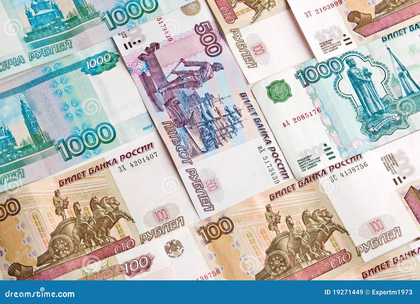 Background of Ruble Banknotes Stock Image - Image of success, business ...