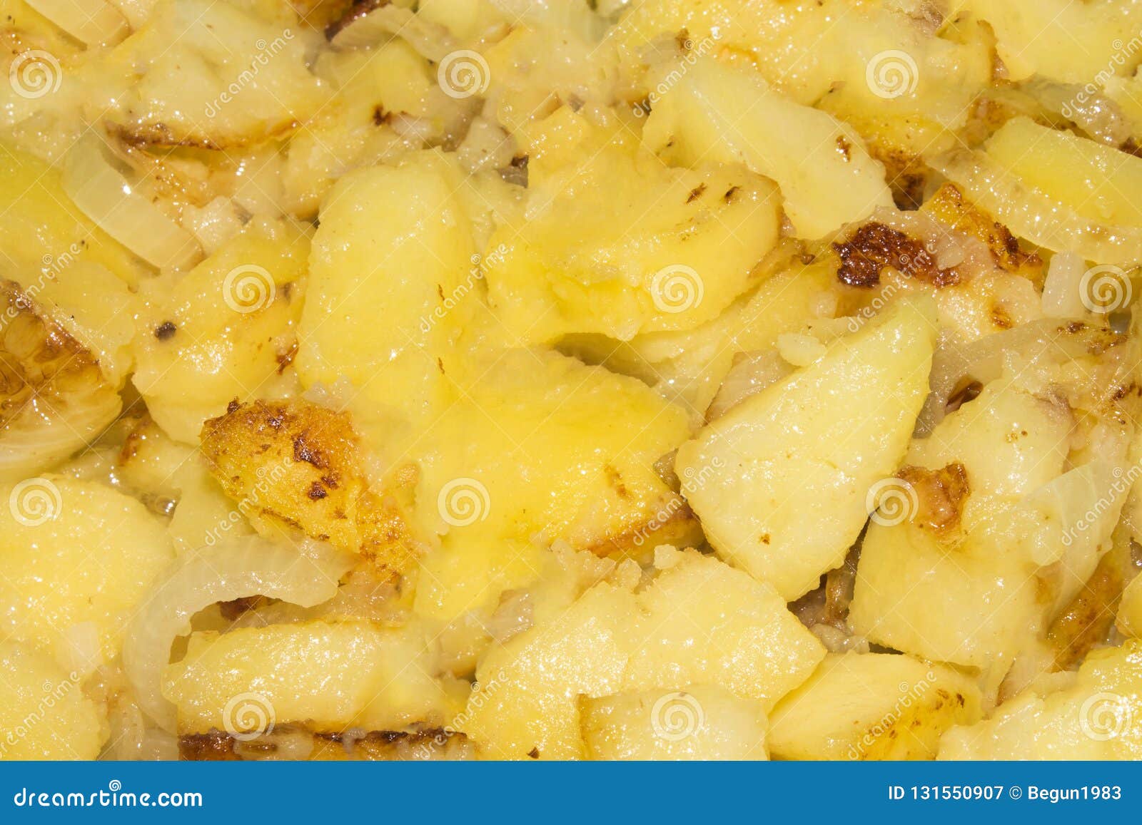 Background of Rustic Fried Potatoes.Russian Potatoes Stock Image ...