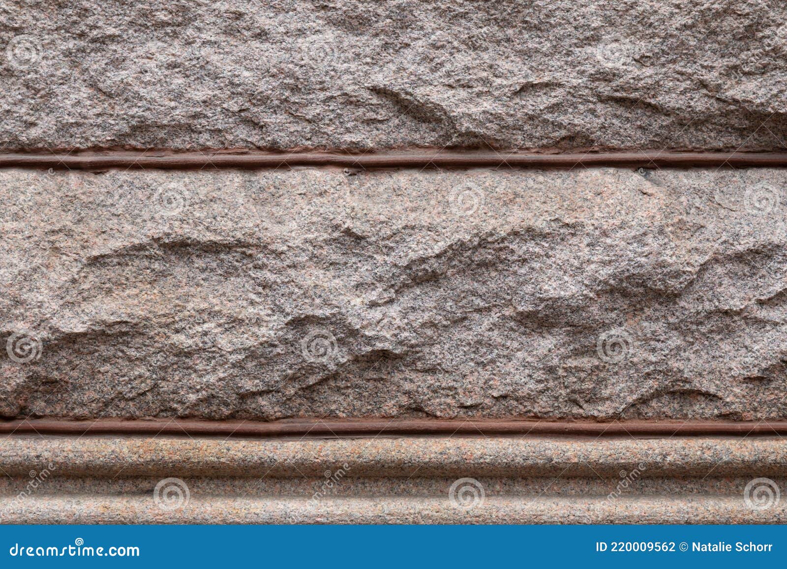 Background of Rusticated Granite Blocks Divided by Beaded Mortar ...