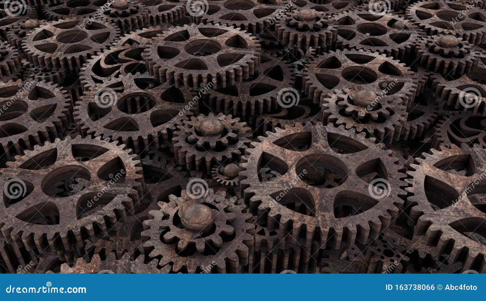 Background of Rusty Cog Gears Stock Illustration - Illustration of ...