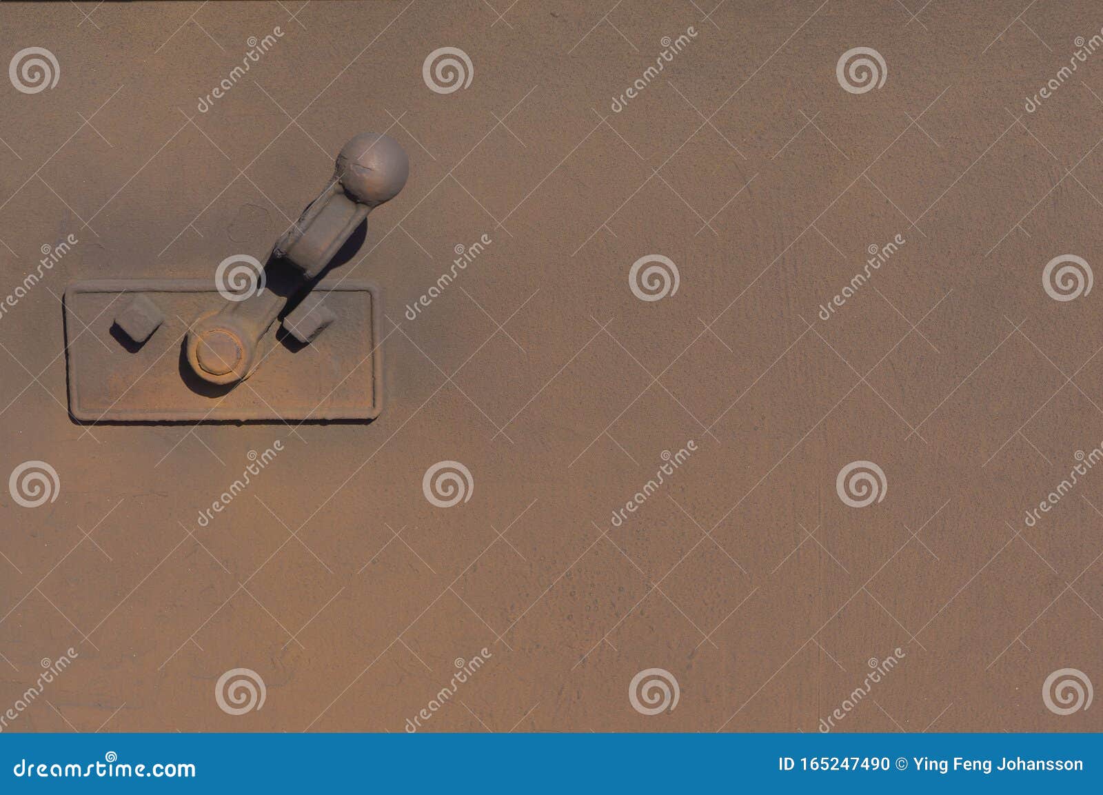 With Rusty Metal Wall and Lever Stock Photo - Image of machinery, rusty ...