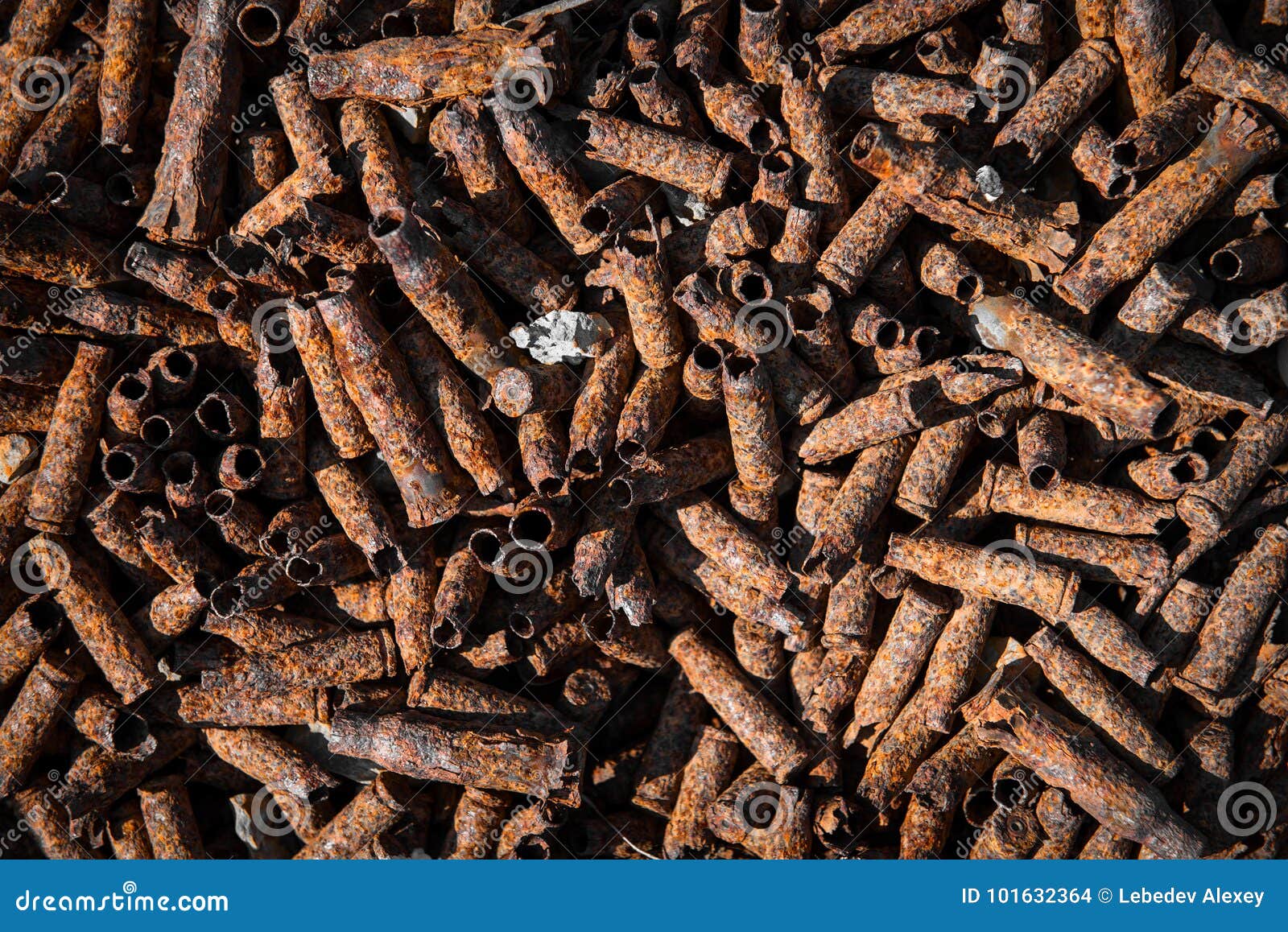 Old Rusty Shells, Grenades And Bullets Of World War 2, Close Up ...