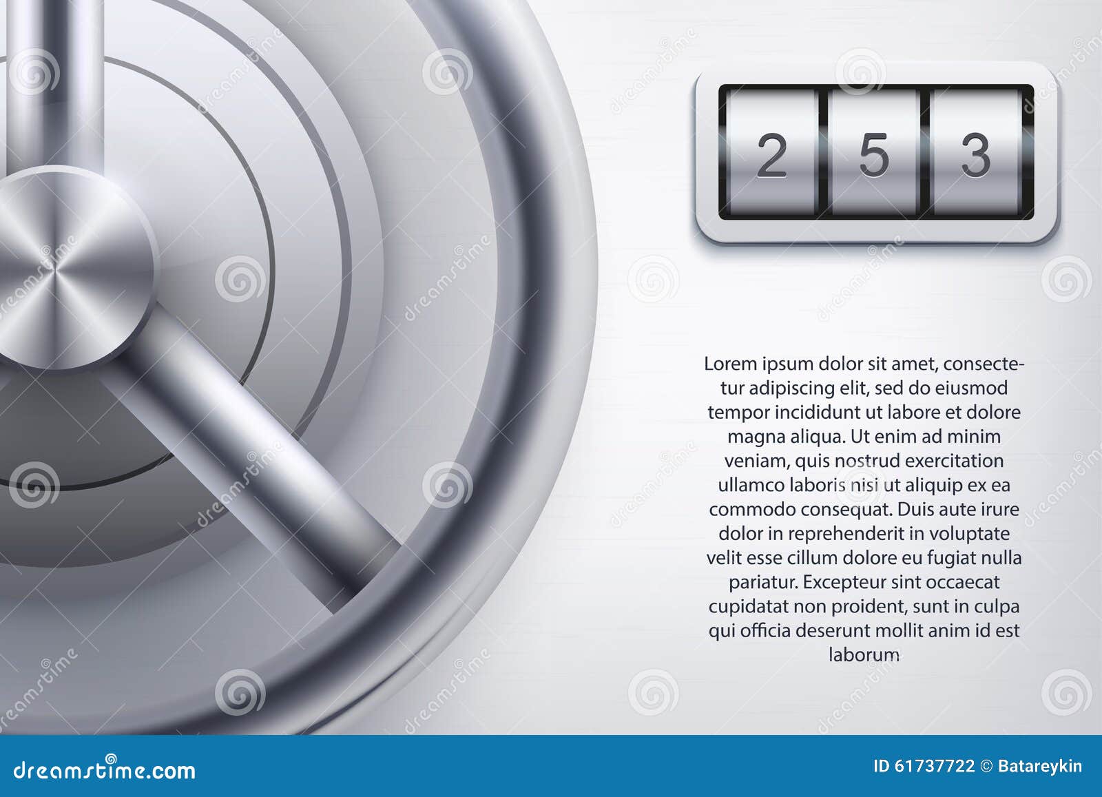 Background with Safe and Cipher Code Stock Vector - Illustration of ...