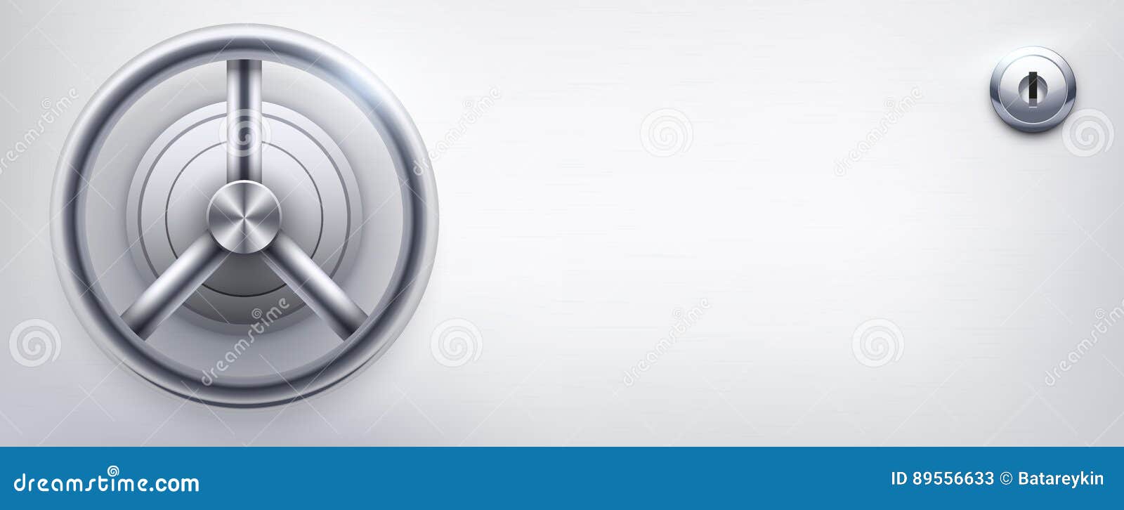 Background with Safe and a Place for Text Stock Illustration ...