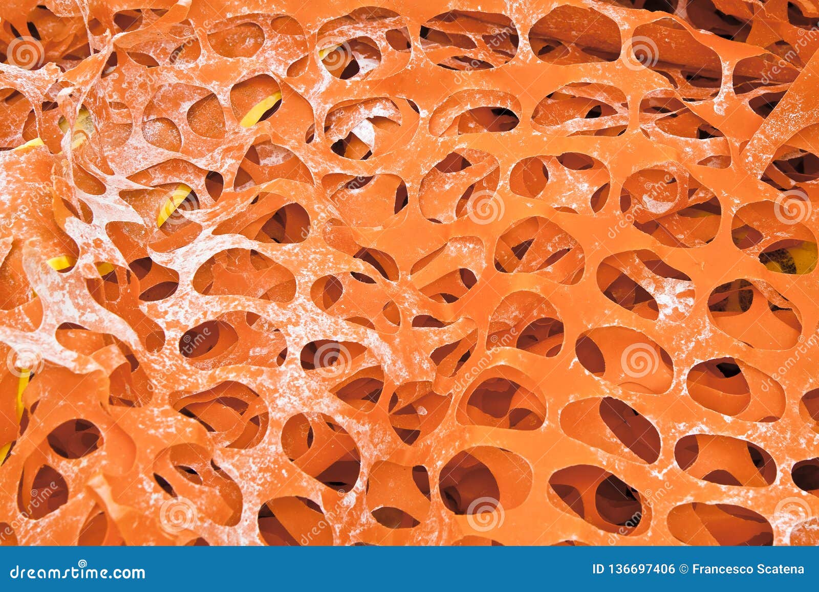 Background of a Safety Orange Plastic Grid for Construction Site Stock ...