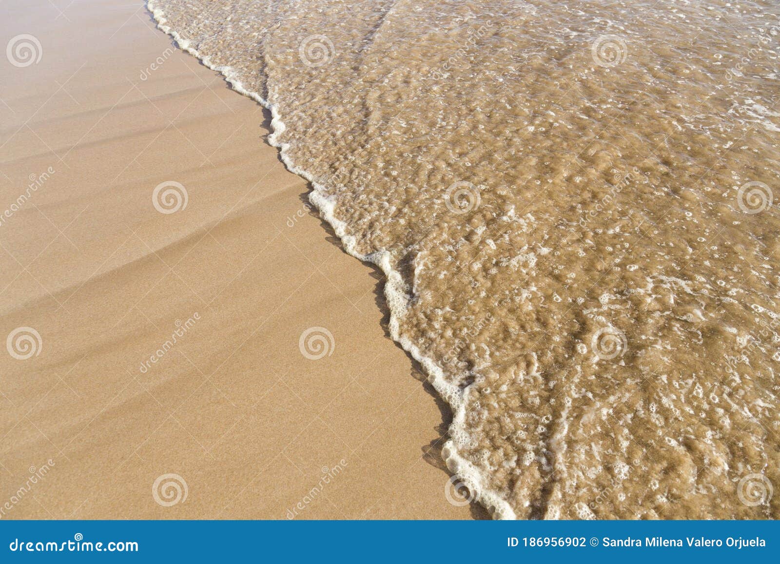 Background of Sand, Seashore, Waves, Sand and Sea Stock Photo - Image ...