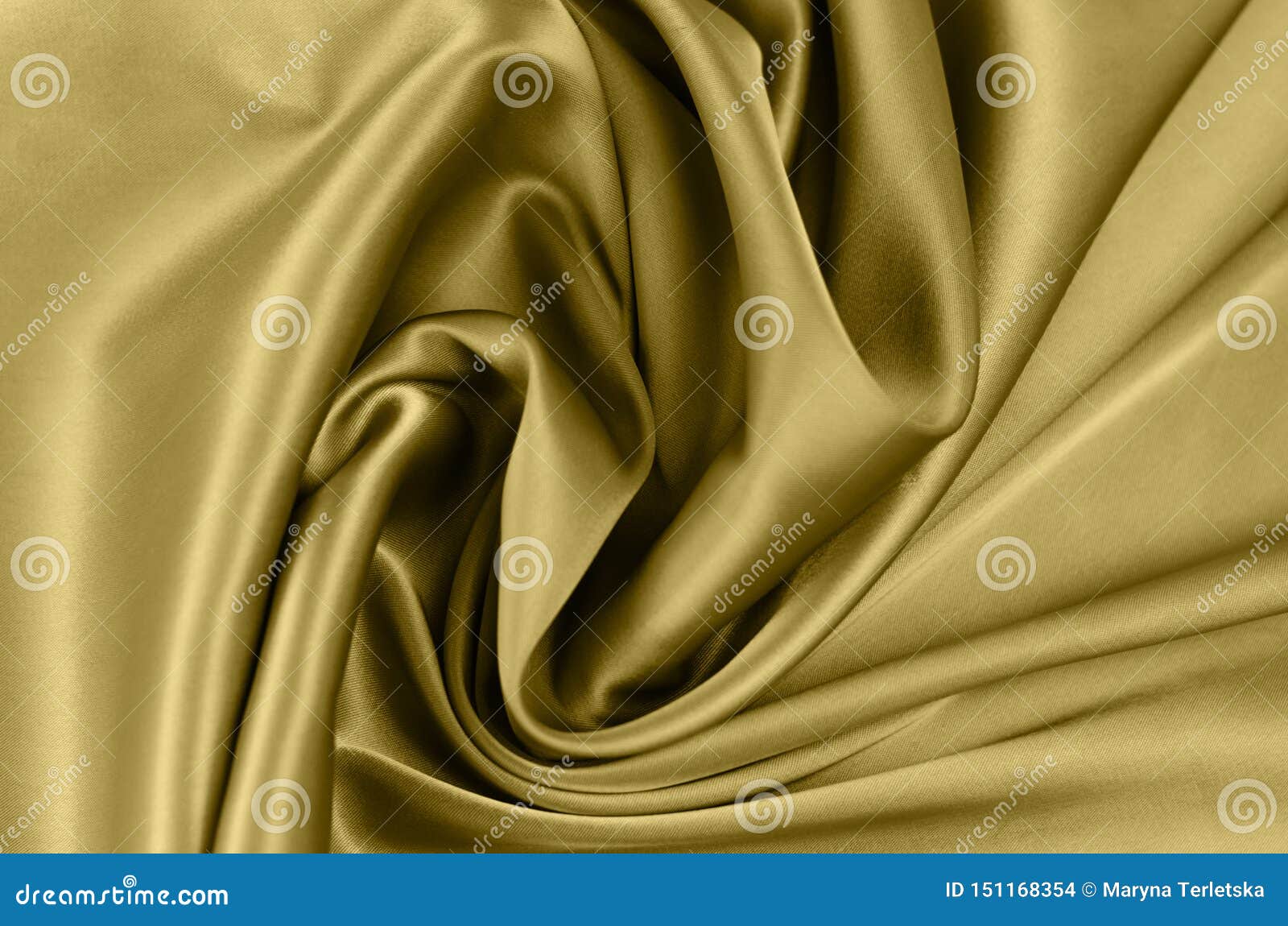 Background from Satin Fabric of Olive Color Stock Photo - Image of ...