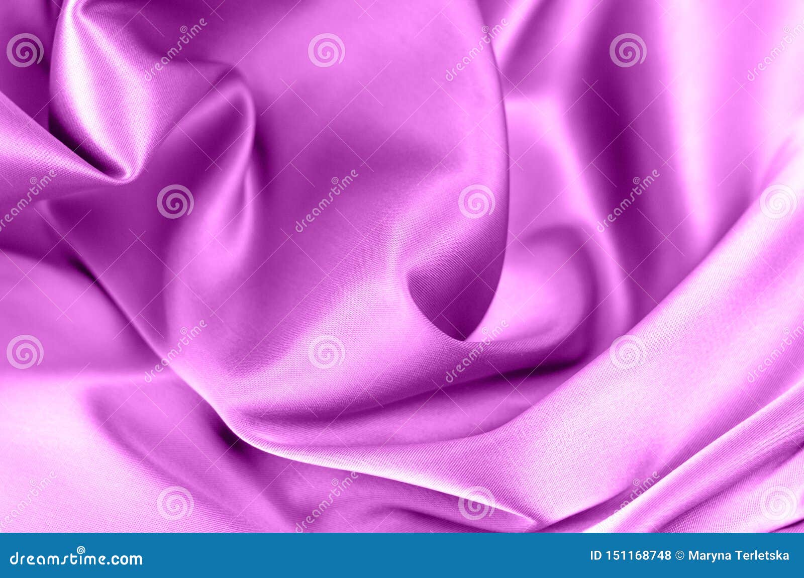 Background from Satin Fabric of Violet Color Stock Photo - Image of ...