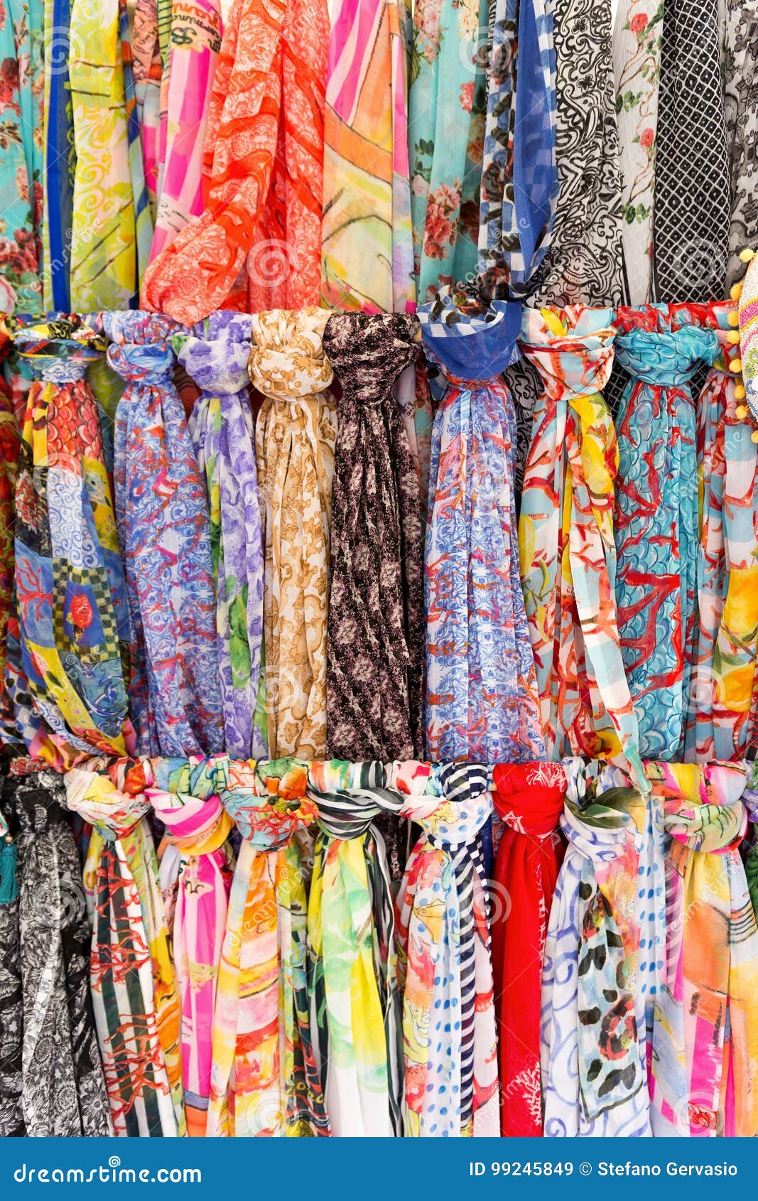 Background of scarves. stock image. Image of clothing - 99245849