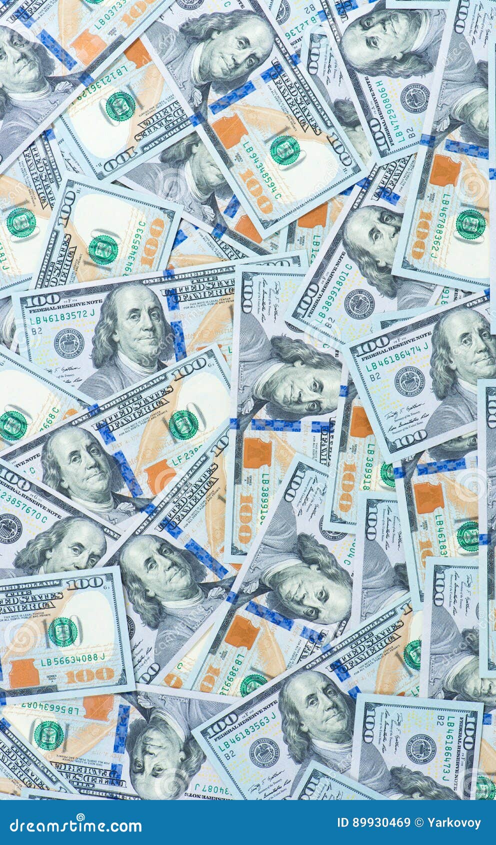 Background from Scattered Dollar Banknotes As Abstract Seamless. Stock ...