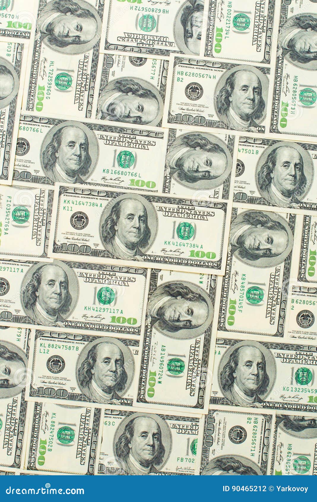 Background from Scattered Dollar Banknotes As Abstract Seamless. Stock ...